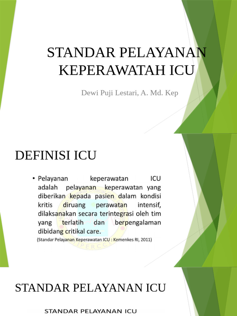Standar Pelayanan Keperawatah Icu Iwed | PDF