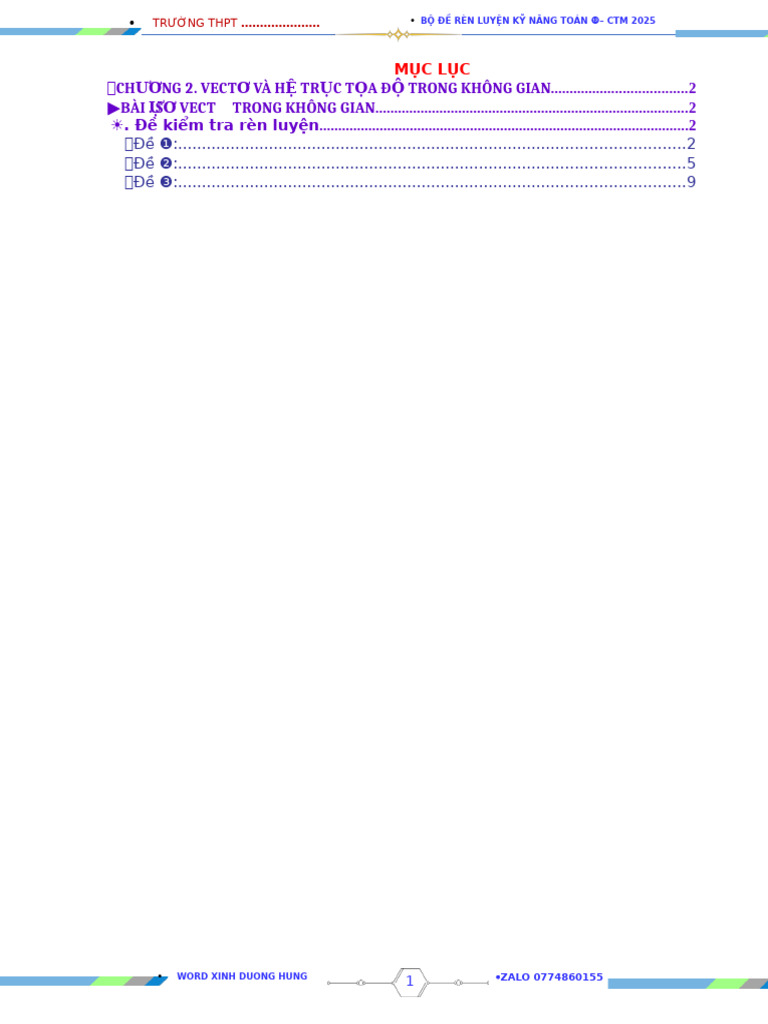 CH NG 2. Vect Và H TR C T A Đ Trong Không Gian Bài - S Vectơ Trong Không Gian | PDF