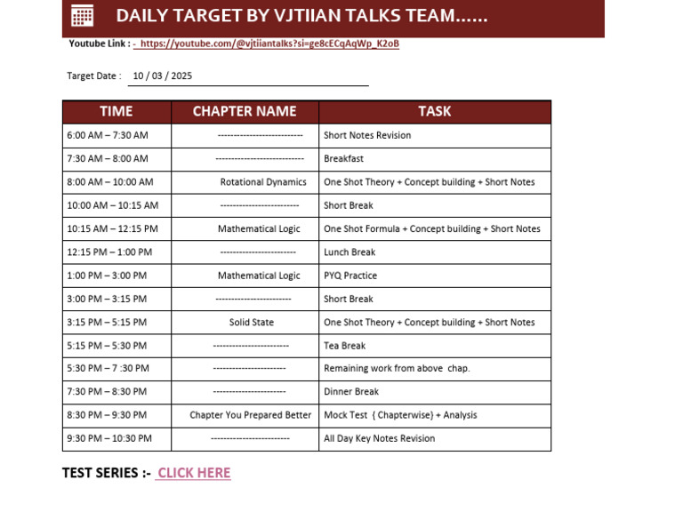 10 March Target | PDF