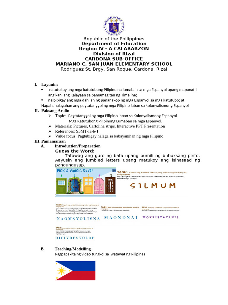 Explicit Lesson Plan-Ap5 | PDF