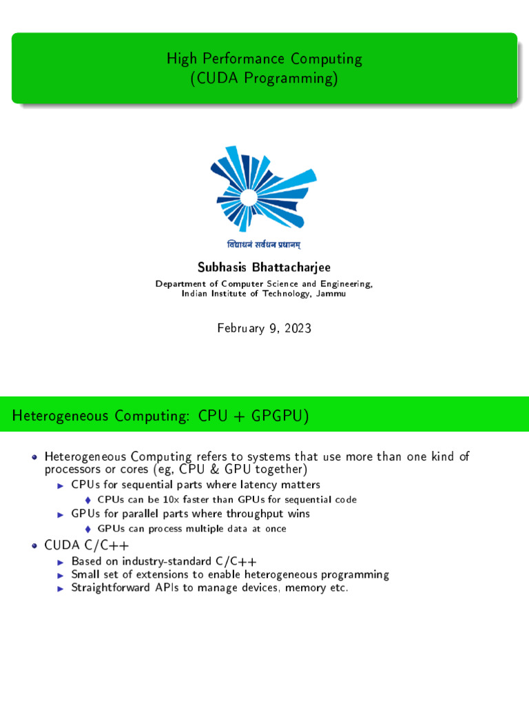 L06_GPGPU_CUDA_Programming_1 | PDF | Graphics Processing Unit ...