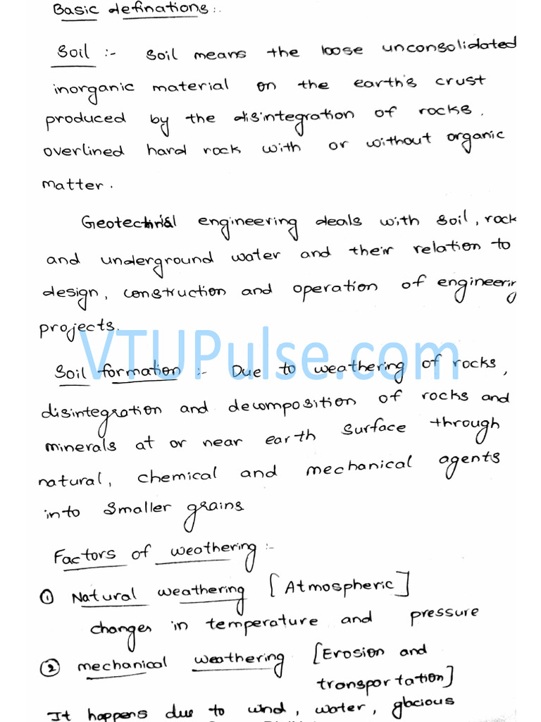 15CV45 - Basic Geotechnical Engineering - Module 1 | PDF
