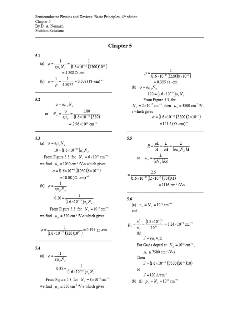 Eetop - CN Semi4FinalProbSol5 | PDF | Condensed Matter Physics | Semiconductor Devices