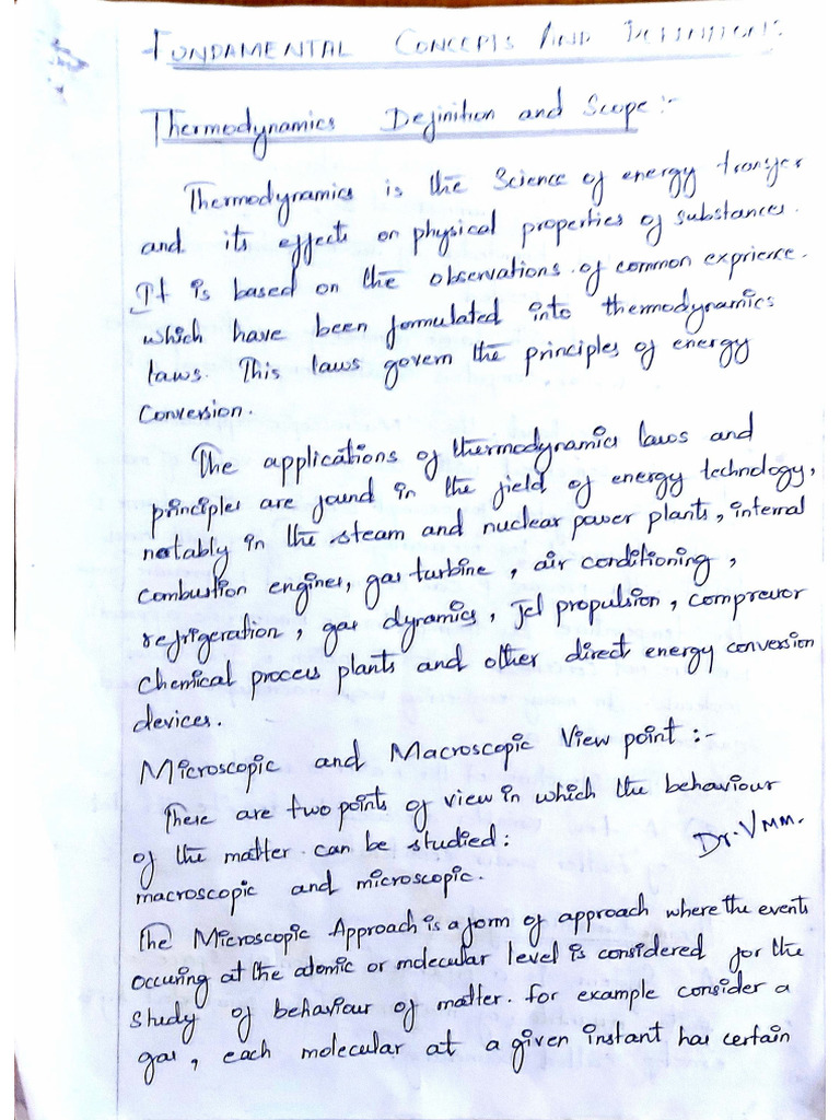 Thermodynamic - Unit 1 | PDF