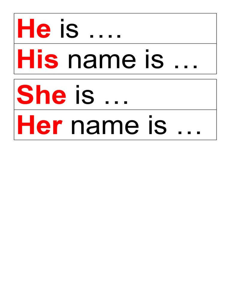 He She | PDF