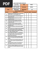 Night Shift Safety Checklist | PDF | Safety