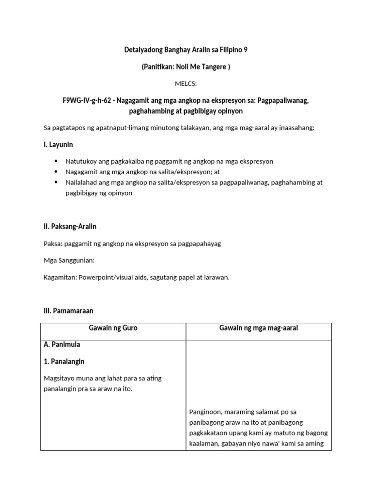 Lesson Plan - 8 DONE | PDF