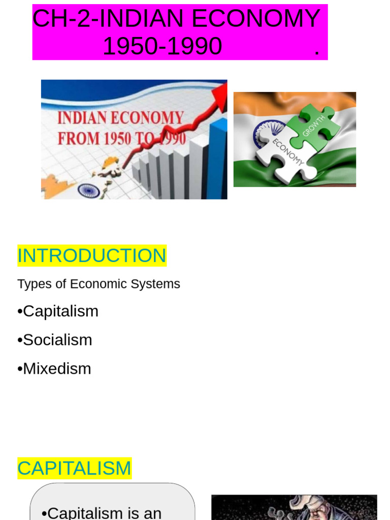 Indian Economy 1959-1990 | PDF | Capitalism | Green Revolution
