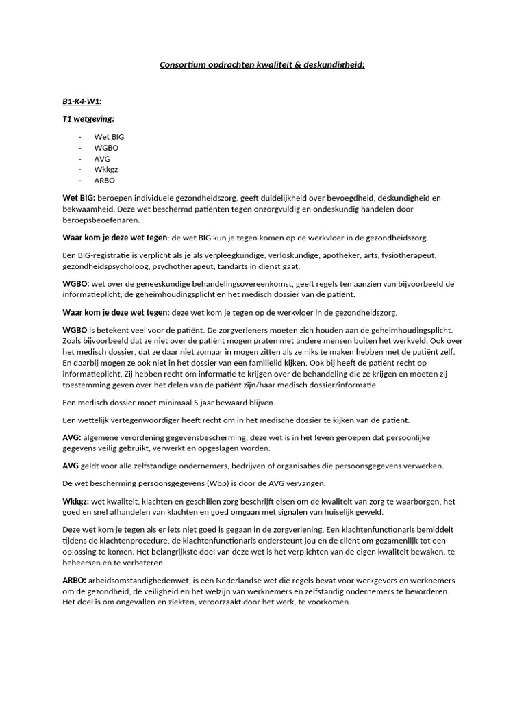 Consortium Opdrachten Kwaliteit | PDF