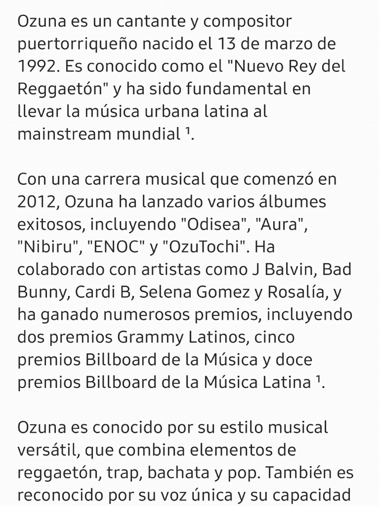 Biografía de Ozuna | PDF