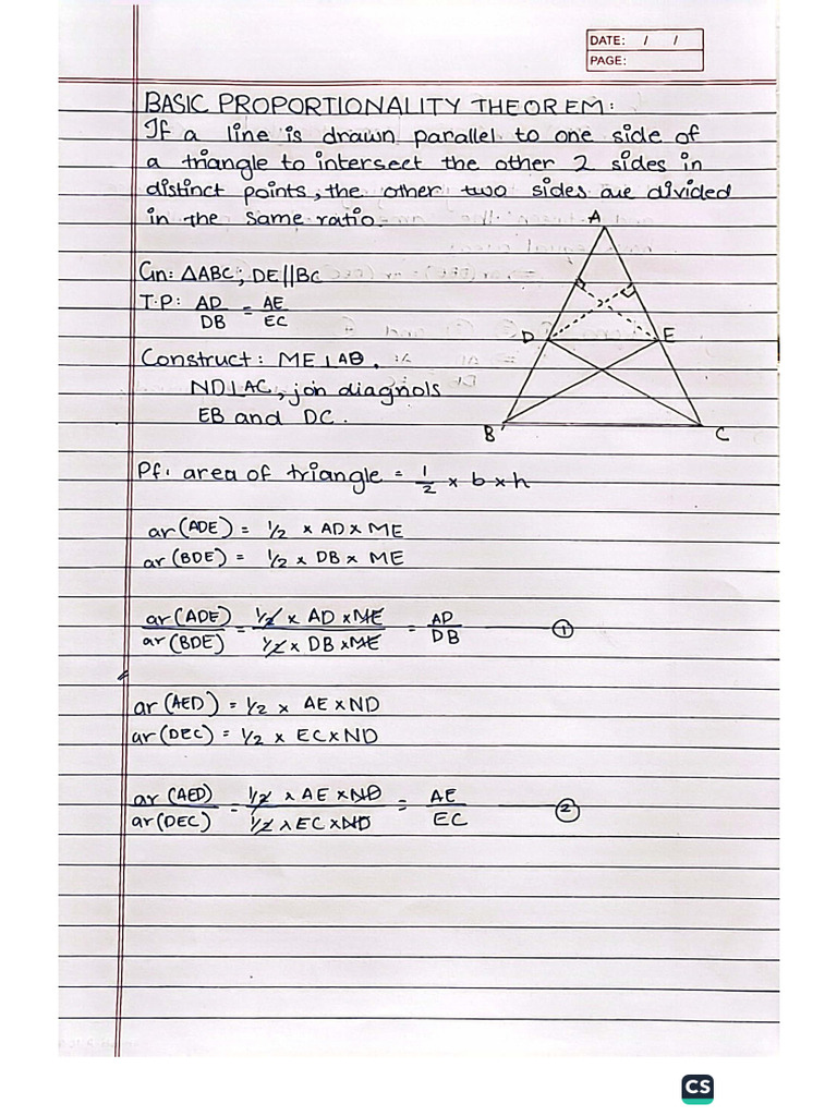 Important Math Theorem - Proof-Bpt, 10.1 &10.2 | PDF