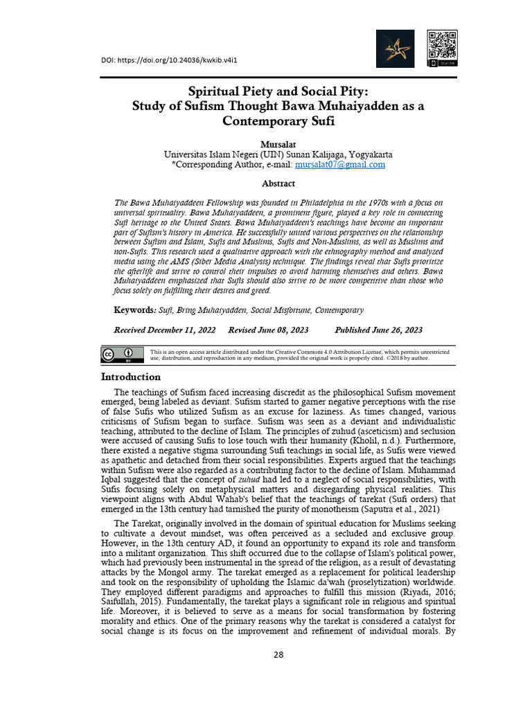 Spiritual Piety and Social Pity Study of Sufism TH | PDF | Sufism | God ...