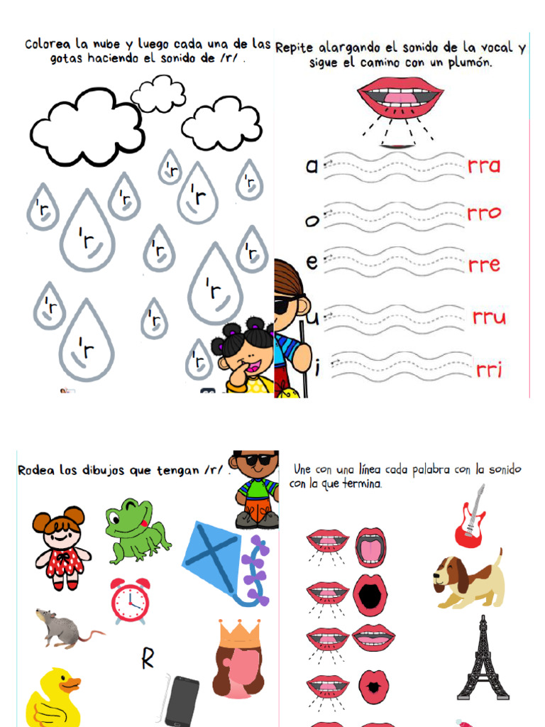 Actividad Fonema R | PDF