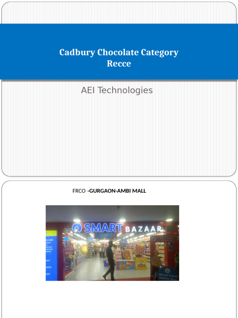 Cadbury Chocolate Category Layout Details | PDF