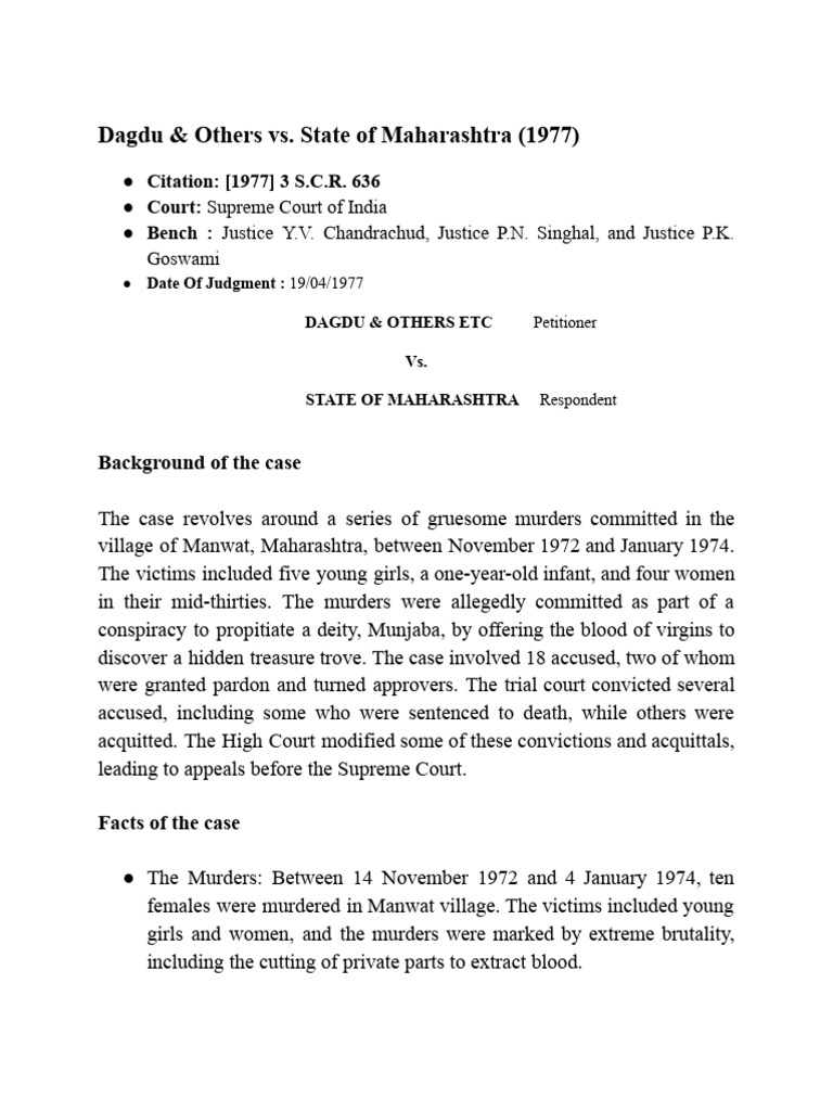 Case Analysis (BSA Assignment) - Harsha Vardhan Roll No. 13 | PDF | Acquittal | Evidence (Law)