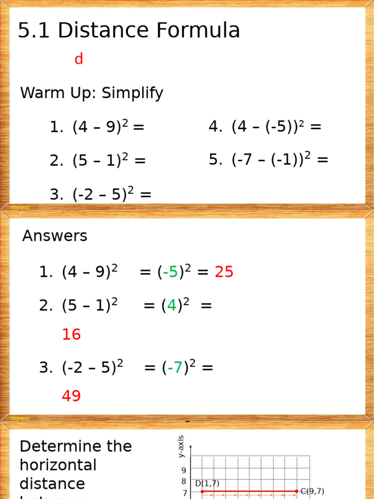 5 1 Distance Formula New | PDF | Cartesian Coordinate System | Mathematics