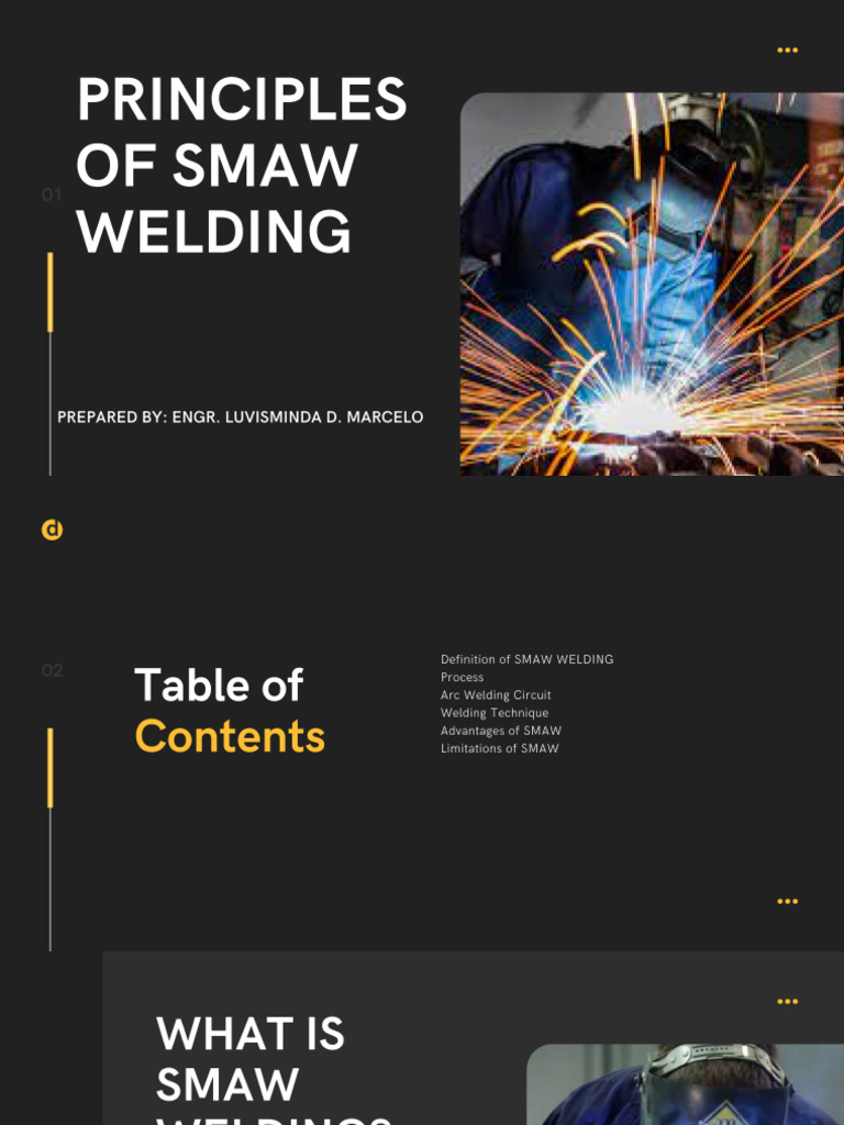 Principles of Smaw Welding | PDF