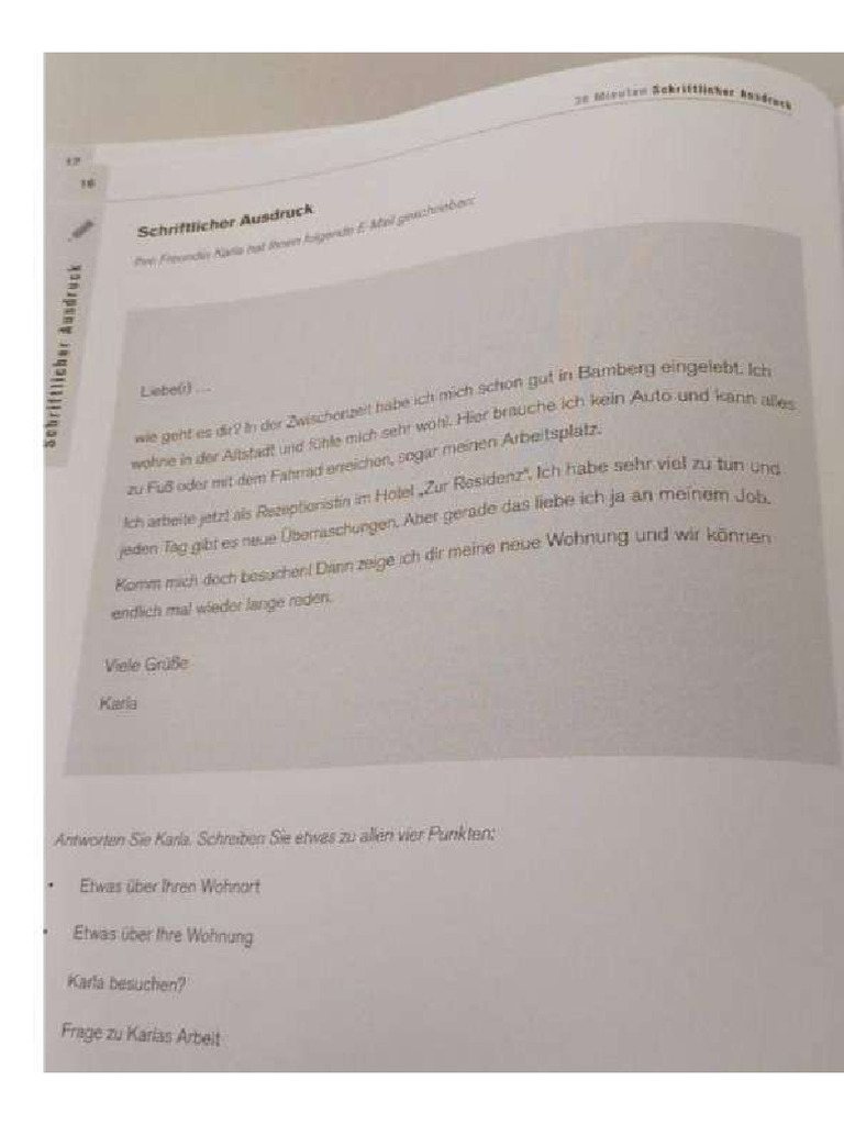 Schreiben b1 Telc | PDF