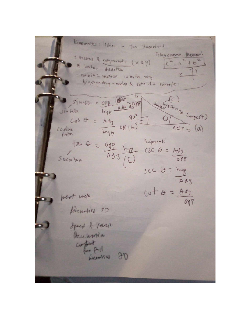 Kinematics In 2d Pdf