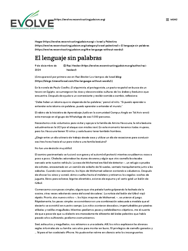 The Language Without Words - Evolve | PDF | Israel | Política mundial