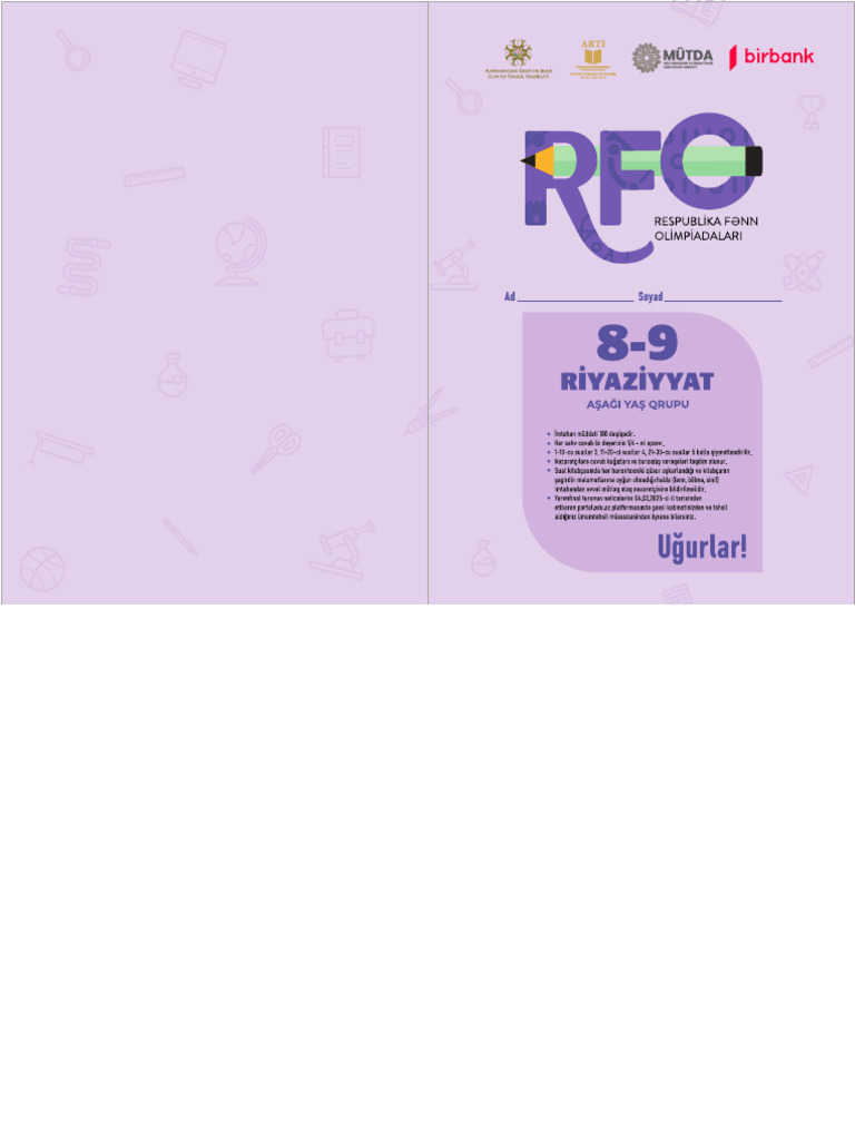 Riyaziyyat Az AYQ 2025 | PDF