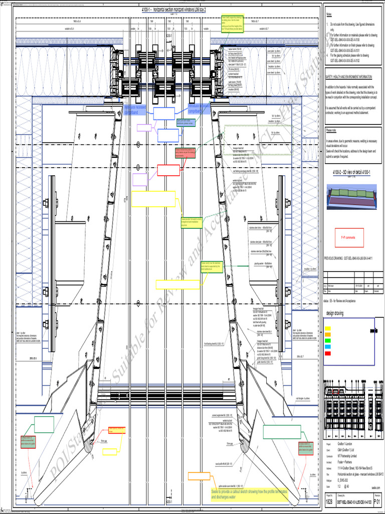 Horizontal Section Drawing for Mansard Windows | PDF