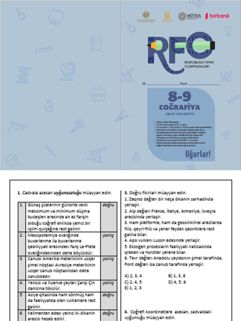 Cografiya Az AYQ 2025 | PDF