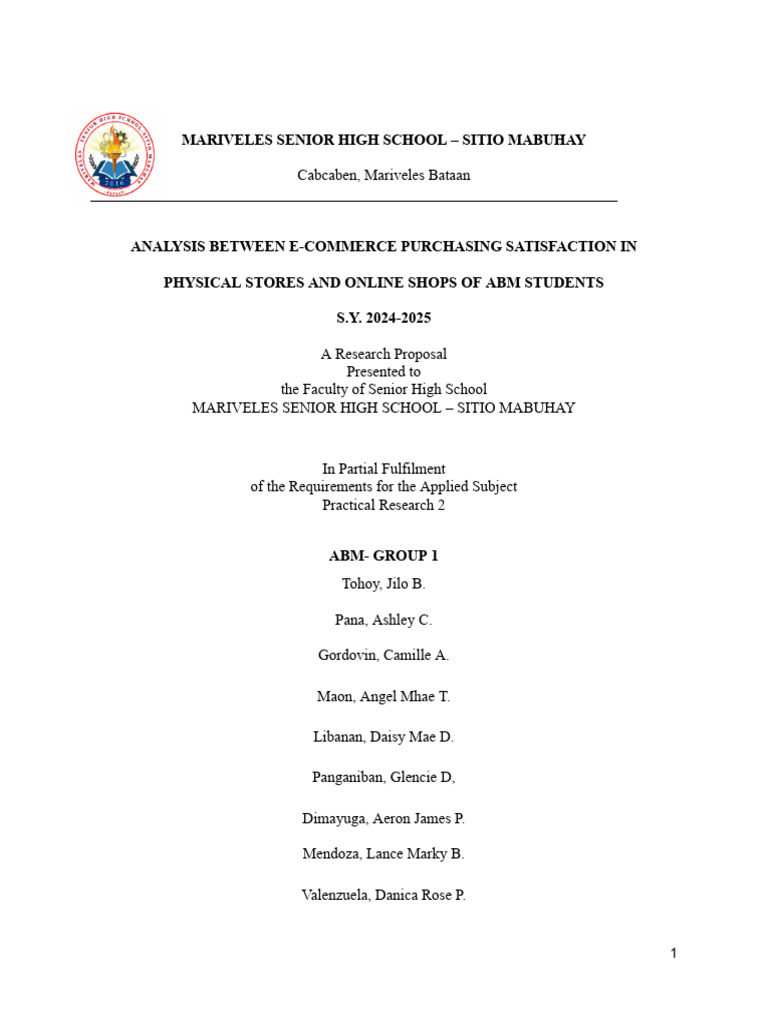 Group1 Chapter1 5 Revised | PDF | Online Shopping | Retail