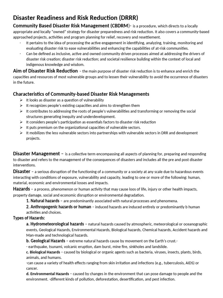 Community-Based Disaster Risk Management | PDF | Hazards | Volcano
