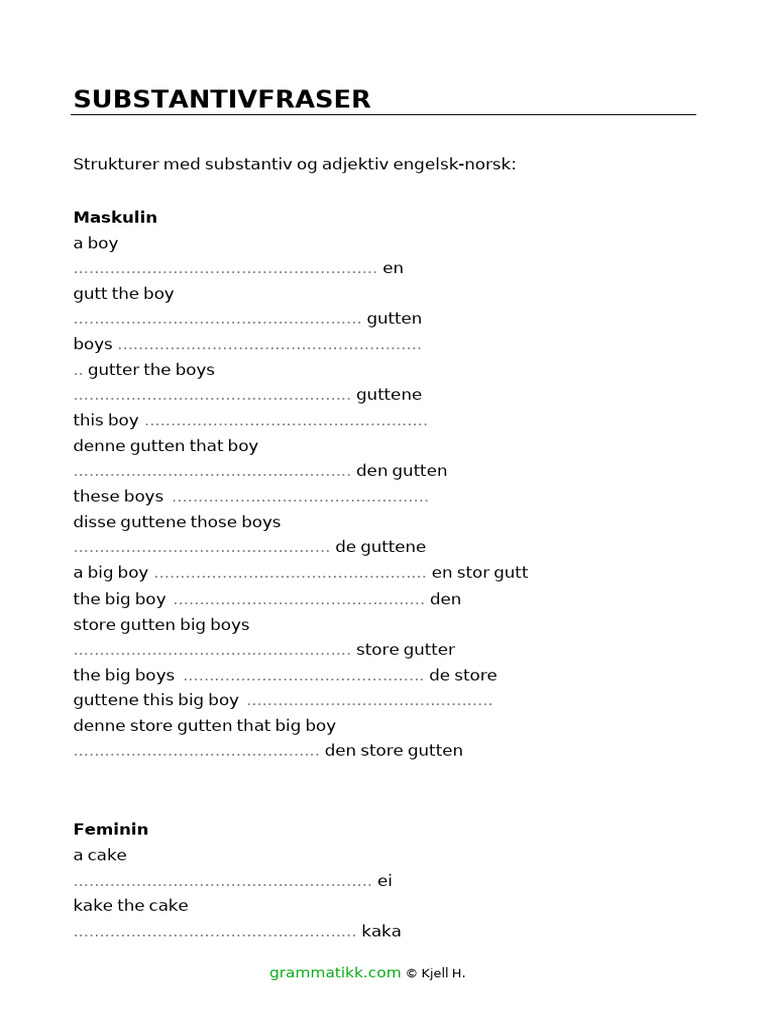 Substantiv Fraser | PDF