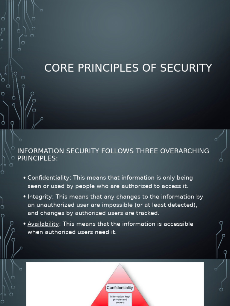 Core Principles of Information Security | PDF