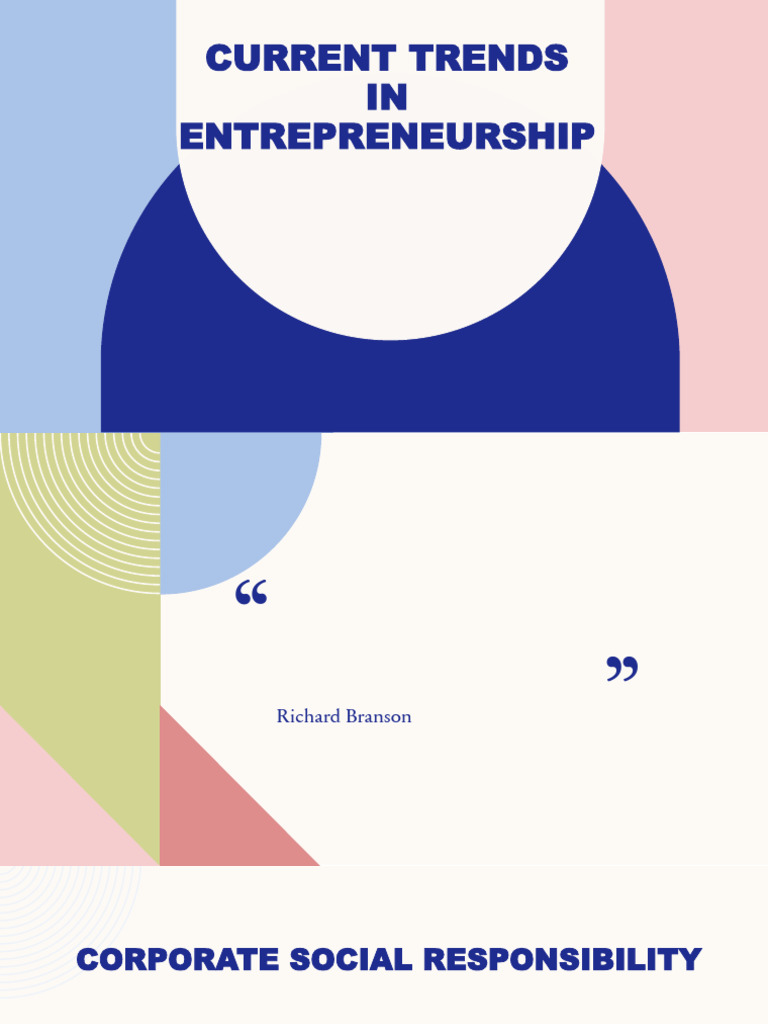 ED - MODULE 4 - Current Trends in Entrepreneurship | PDF | Corporate Social Responsibility ...