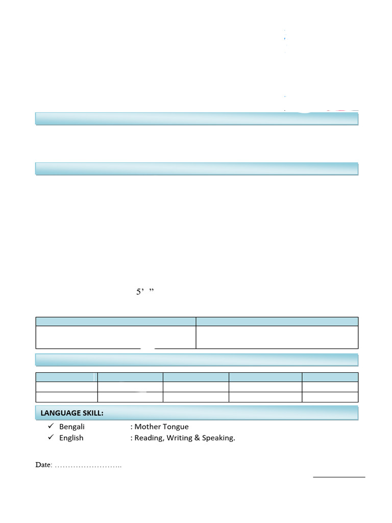 1 P CV 02 MST Sadia Akter | PDF