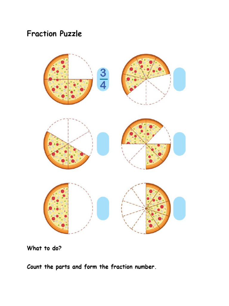 Fractions II Numeracy Puzzle in Eng | PDF