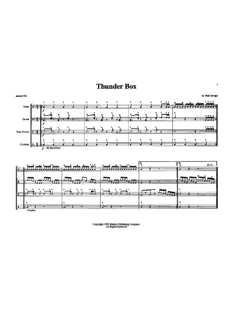 Thunder Box | PDF