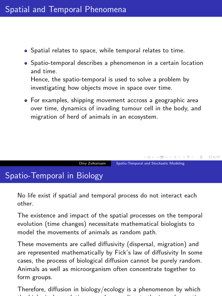 Model Matematika Stokastik Dan Spasial | PDF | Diffusion | Continuum Mechanics