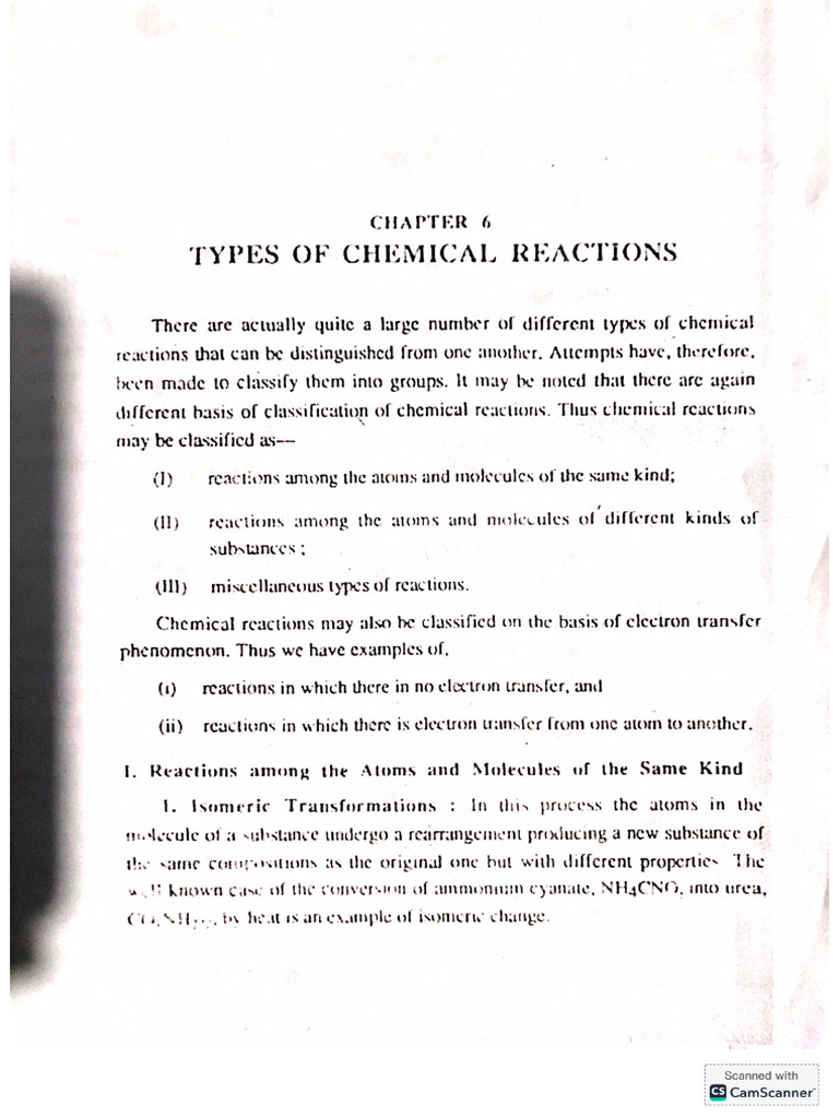 Chemical Reaction | PDF