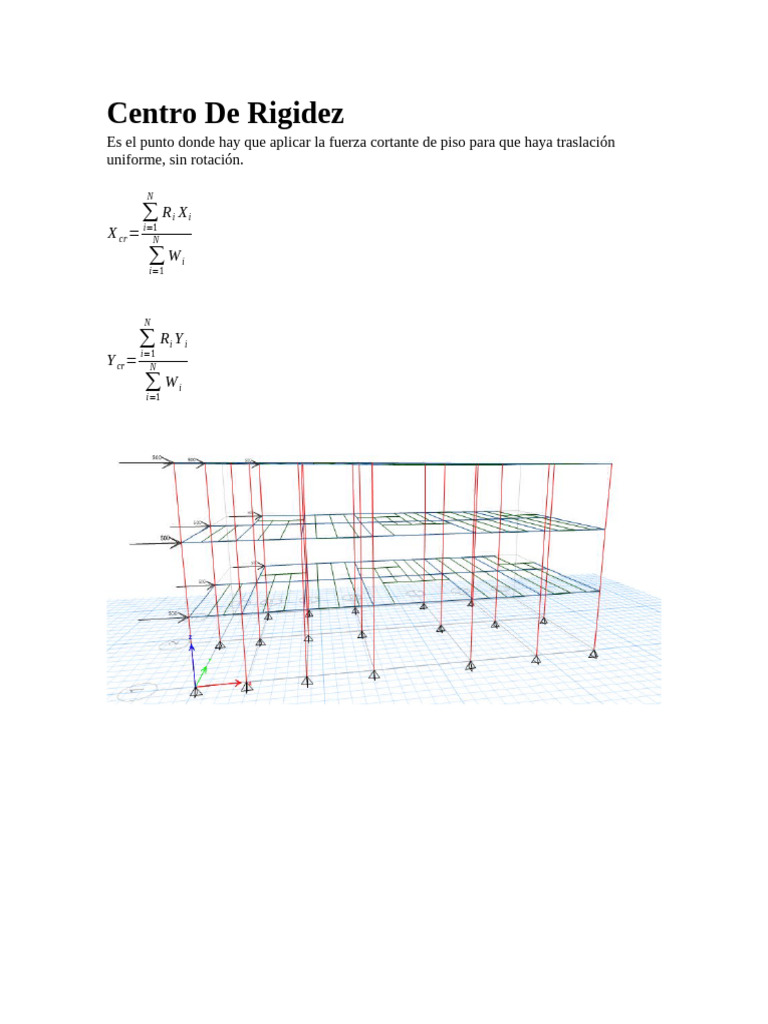 Centro de Rigidez | PDF