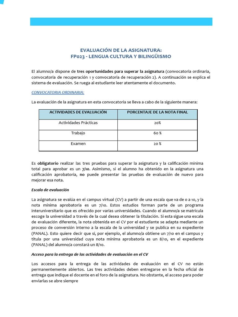 FP023 LCB Documento Evaluación | PDF | Cuestionario