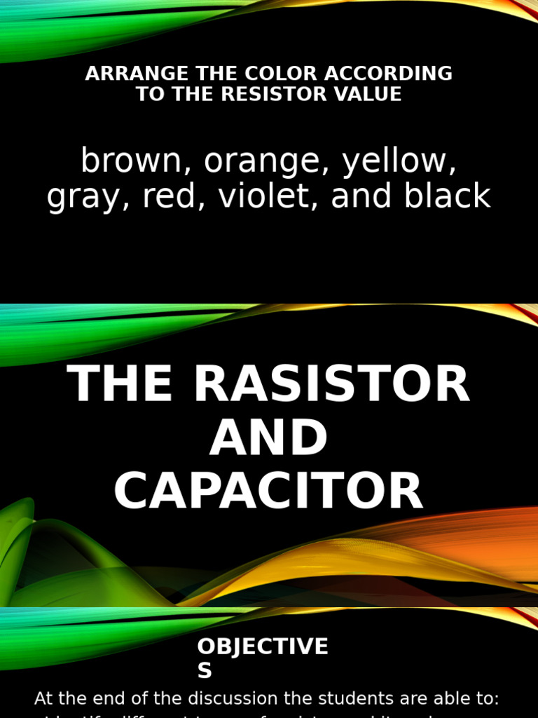 Resistor and Capacitor Basics Guide | PDF | Capacitor | Resistor