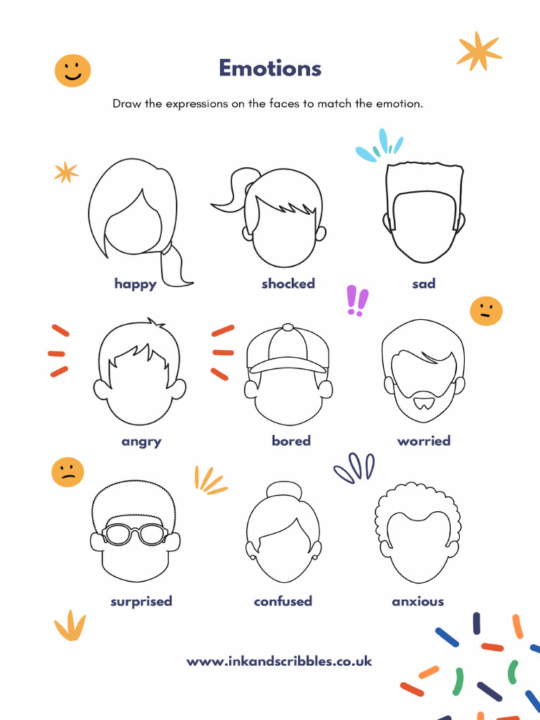 IdentifyEmotionsWorksheetFreePrintable 1 | PDF