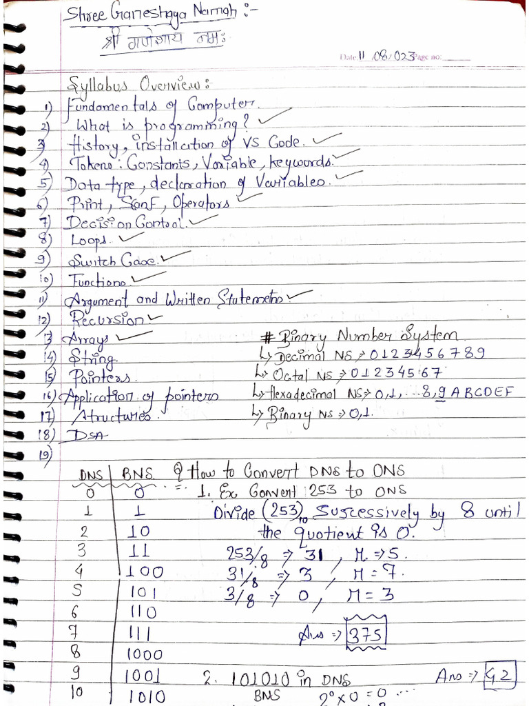 C Programming Notes | PDF