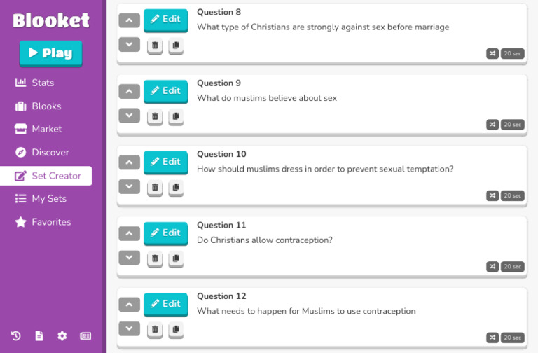 Edit A Set Blooket 2 | PDF