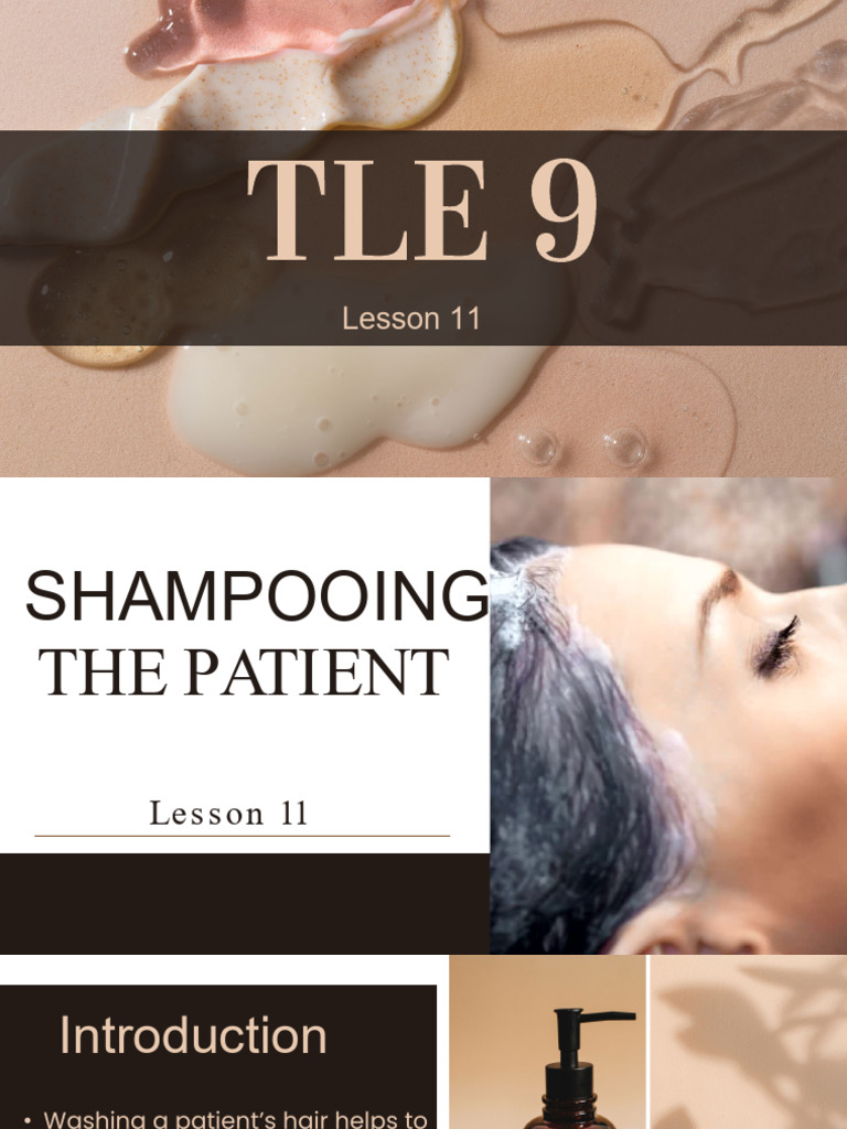 TLE9 - Lesson 11 | PDF | Shampoo | Hygiene