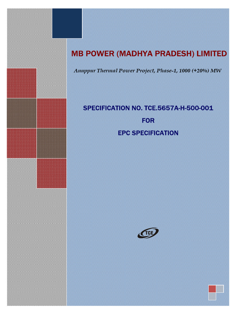 TCE - 60MW Thermal Power EPC Specification Volume IV - Part (A) | PDF ...