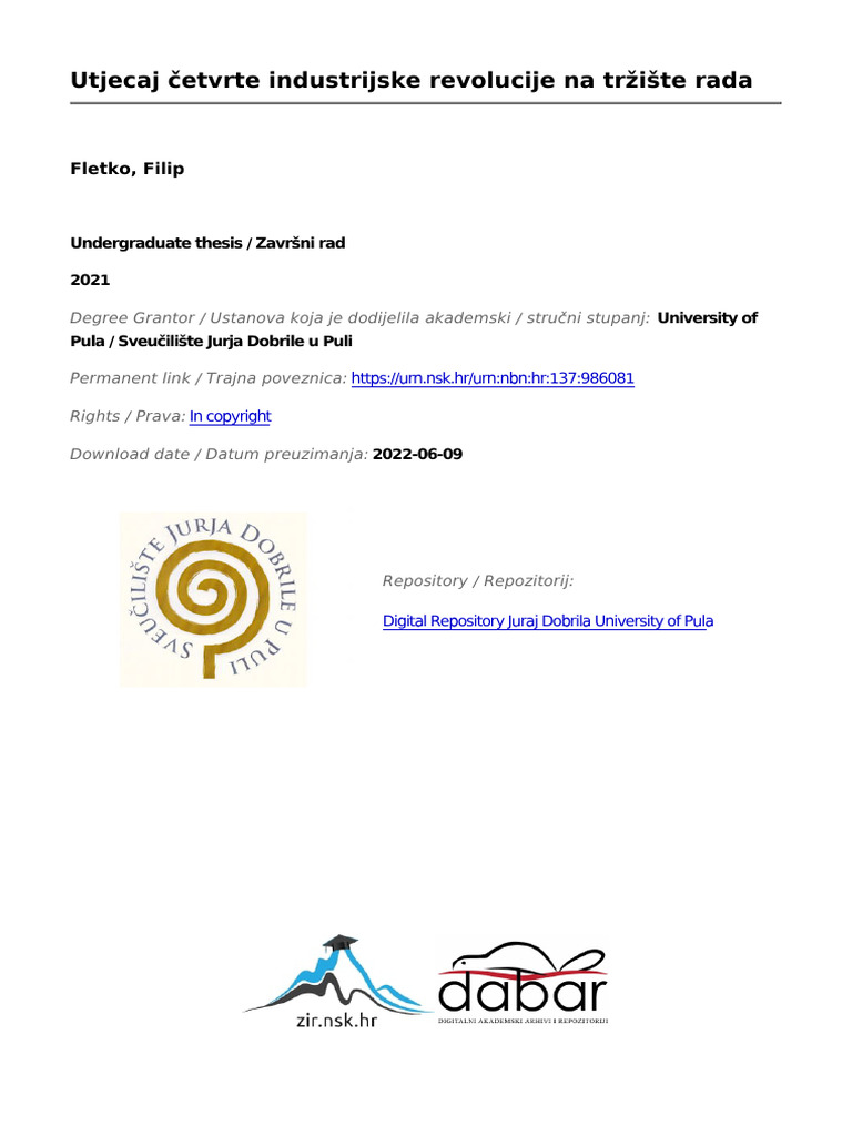Utjecaj_cetvrte_industrijske_revolucije | PDF