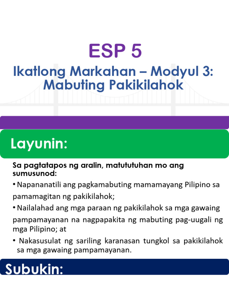 Esp Q3 - Week 3 | PDF