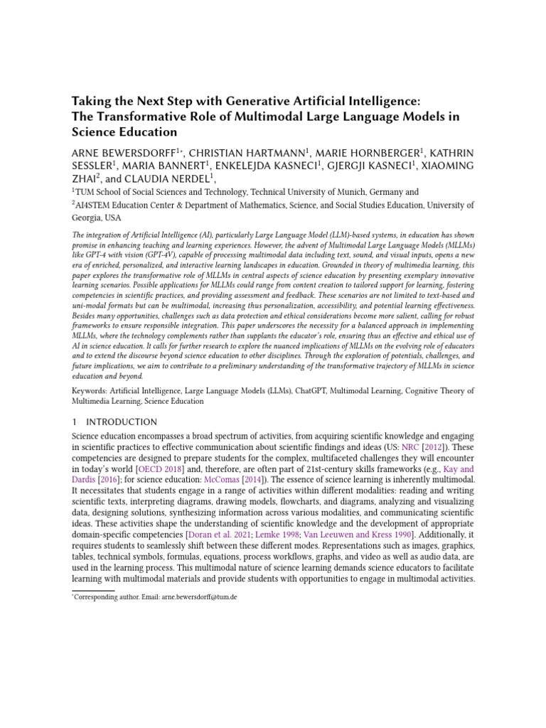 gen ai for science | PDF | Learning | Artificial Intelligence