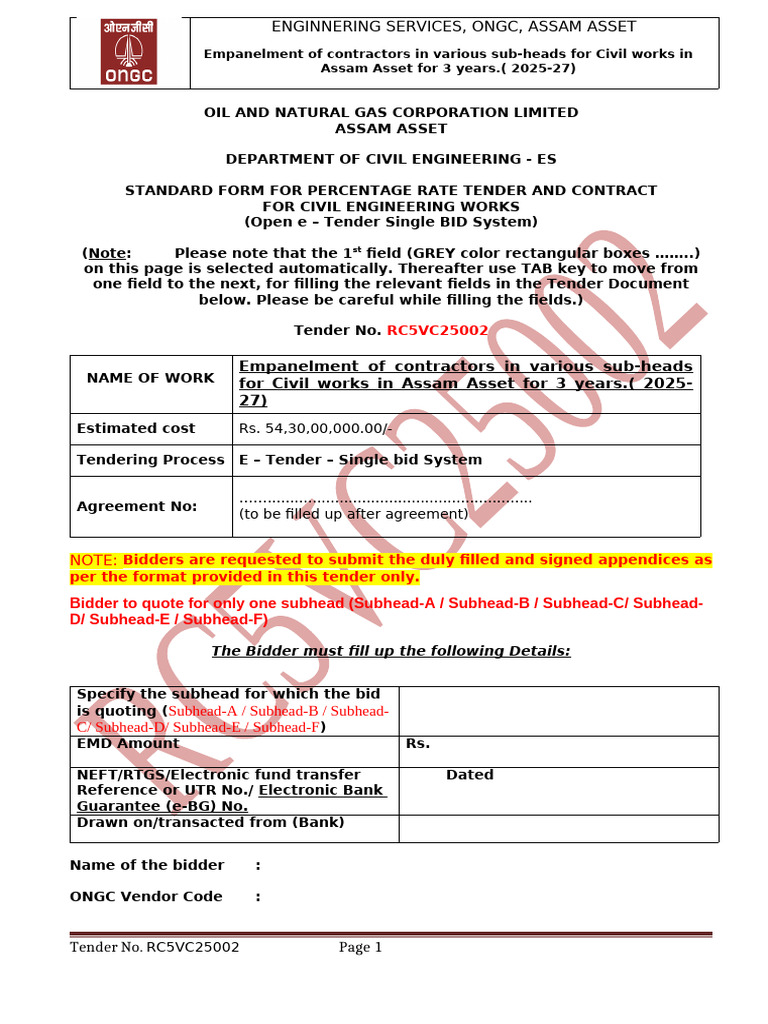 Annuxure I To IV ITB GCC SOW SCC Schedule B Matrix | PDF | Value Added ...