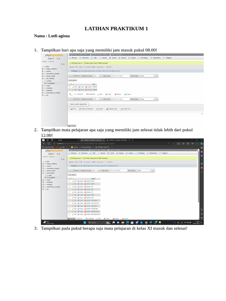 Praktek BASISDATA | PDF